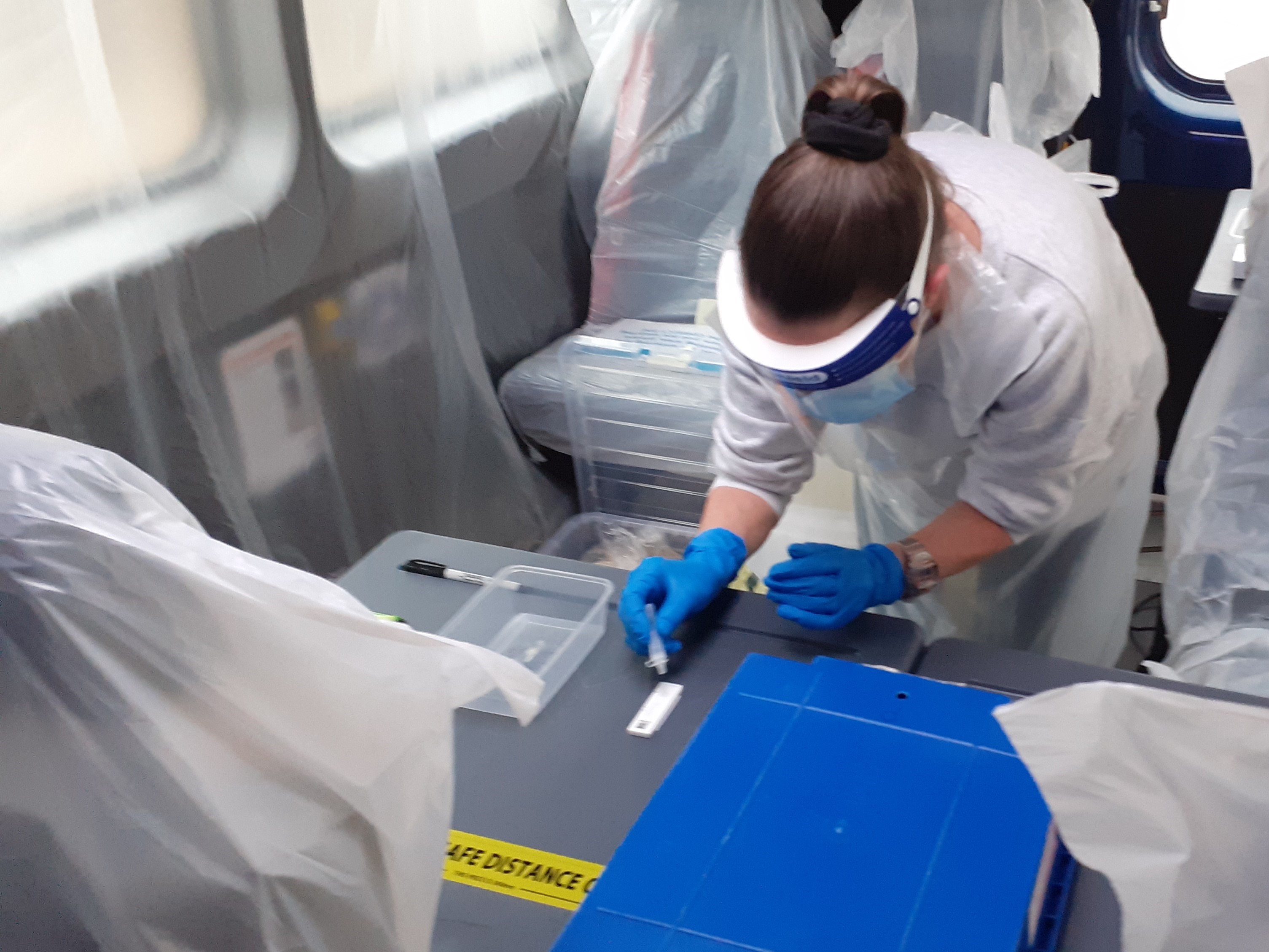 Mobile Testing Unit is up and running - South Somerset Partnership School